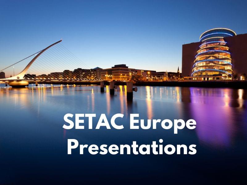 2023 SETAC Europe Presentations - Smithers